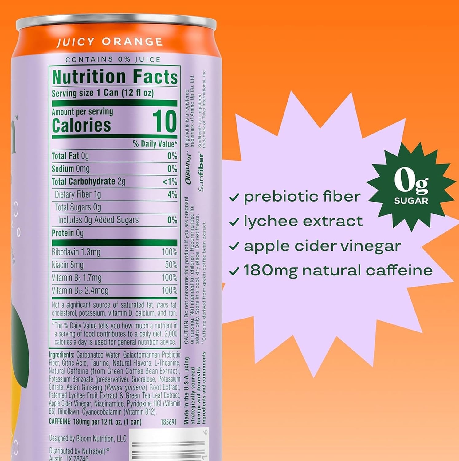 Bloom Sparkling Energy RTD | Clean Sparkling Energy — Tiger Fitness